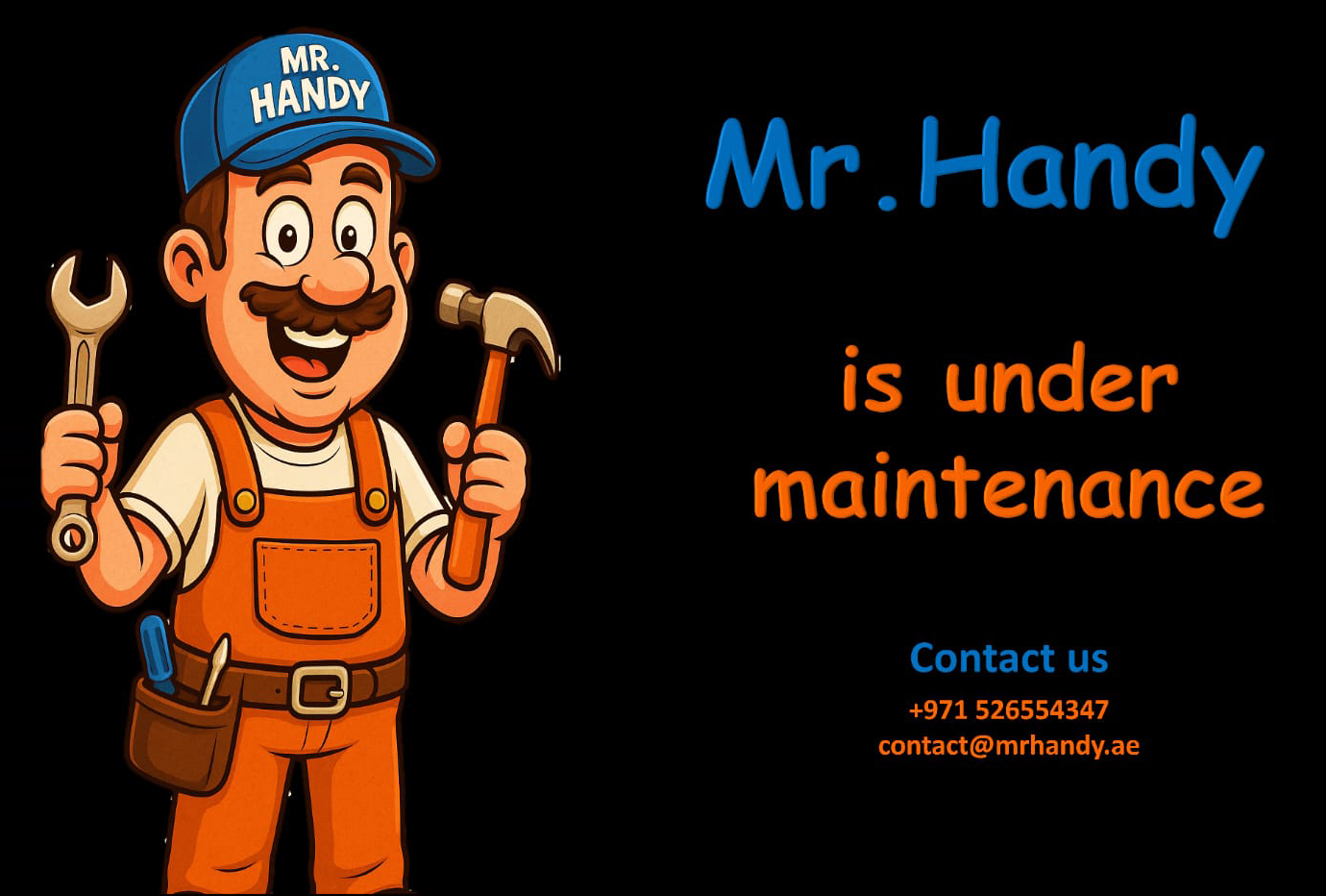 My. Handy is under maintenance